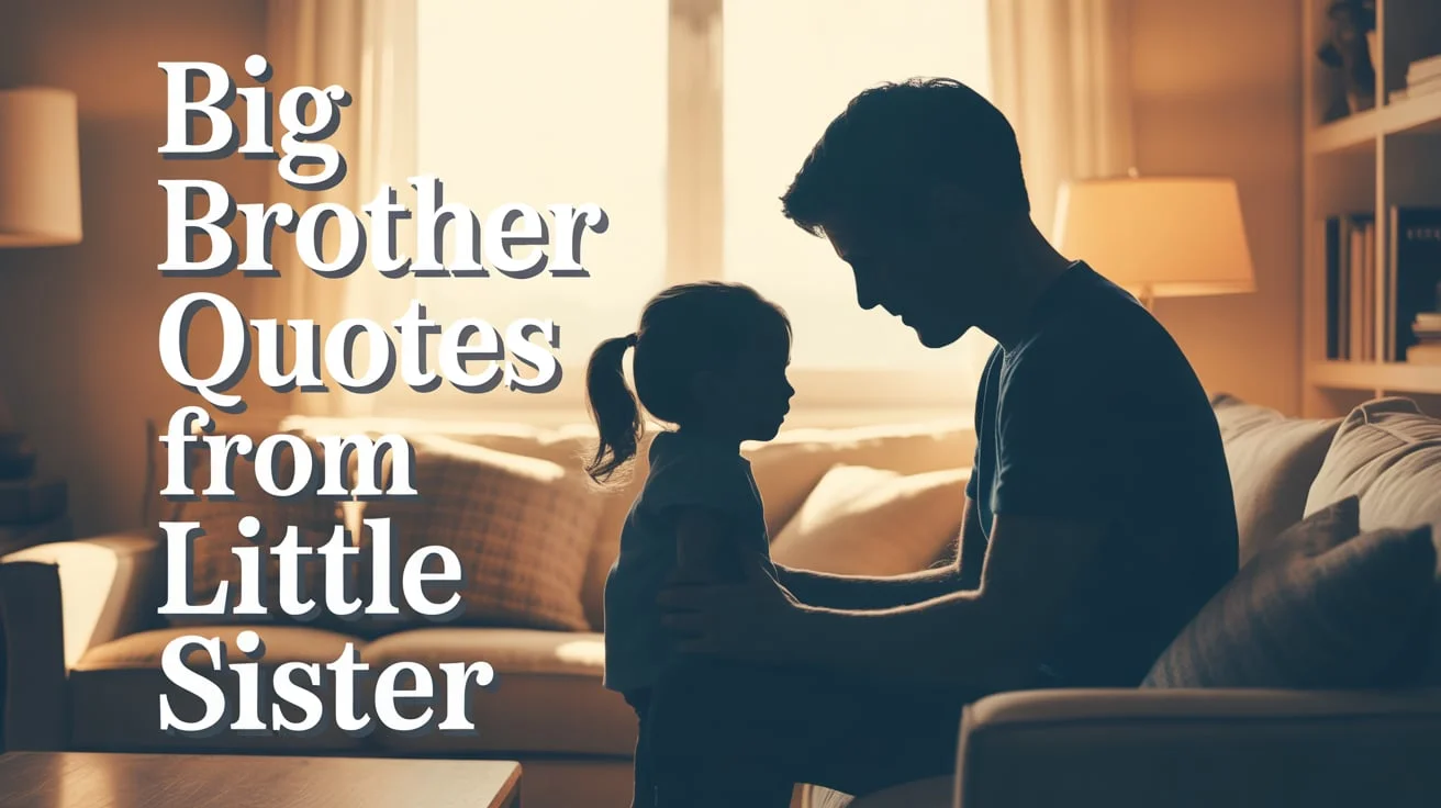 300+ Big Brother Quotes from Little Sister - Inspirational Msgs