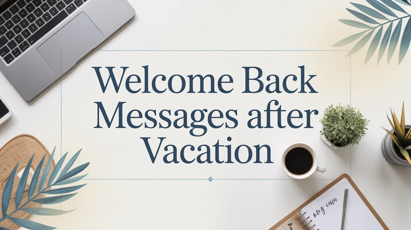 Best 450+ Welcome Back Messages After Vacation - Inspirational Msgs